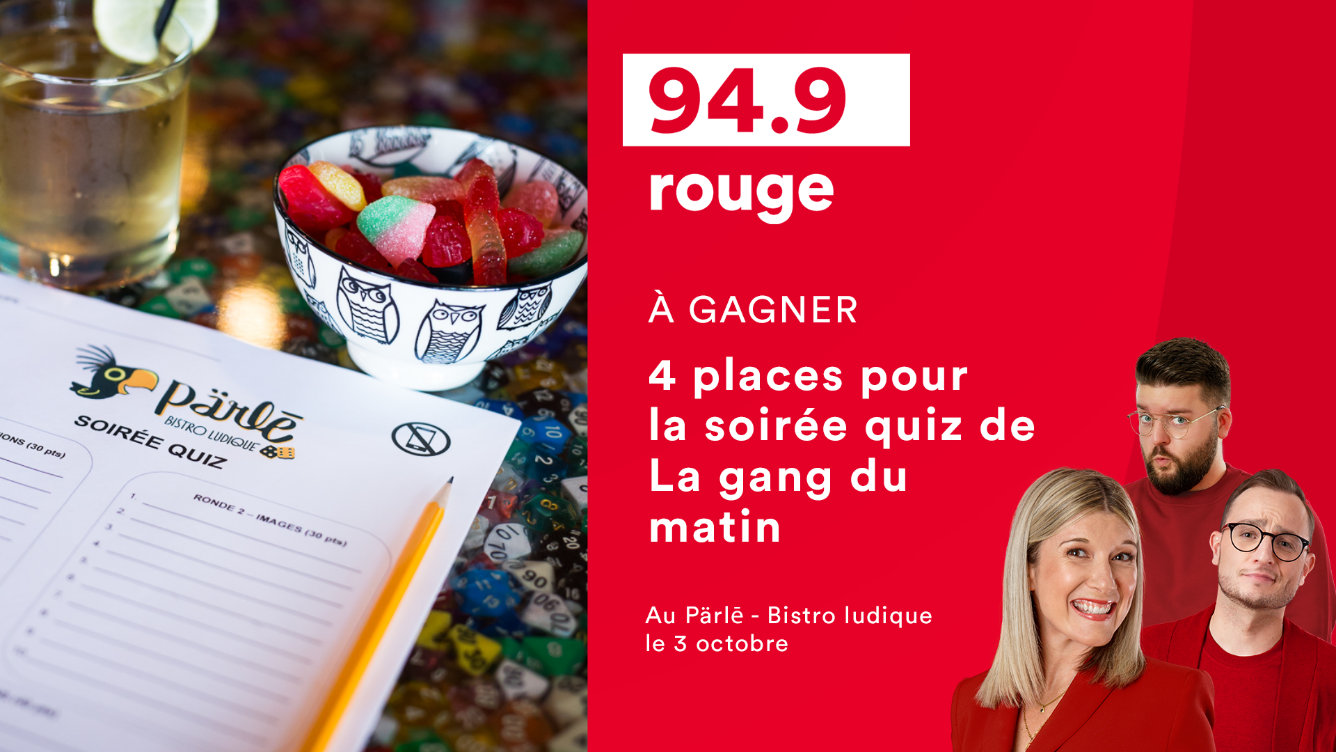 La soirée QUIZ de La gang du matin